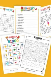 12 Free Printable Summer Activities and Games - Draw Craft Create