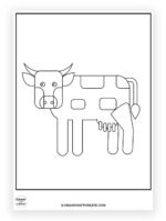 Free Printable Cow Coloring Pages - Draw Craft Create
