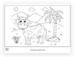 Free Printable Cow Coloring Pages - Draw Craft Create