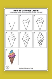 11 Free Printable Ice Cream Activities For Kids - Draw Craft Create