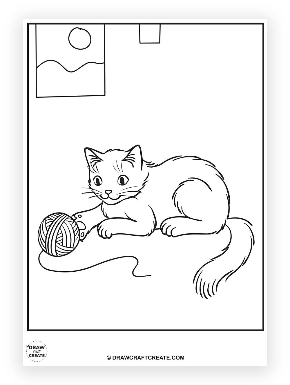 Free Printable Kitty Cat Coloring Pages - Draw Craft Create