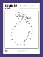 Free Printable Summer Dot To Dot - Draw Craft Create