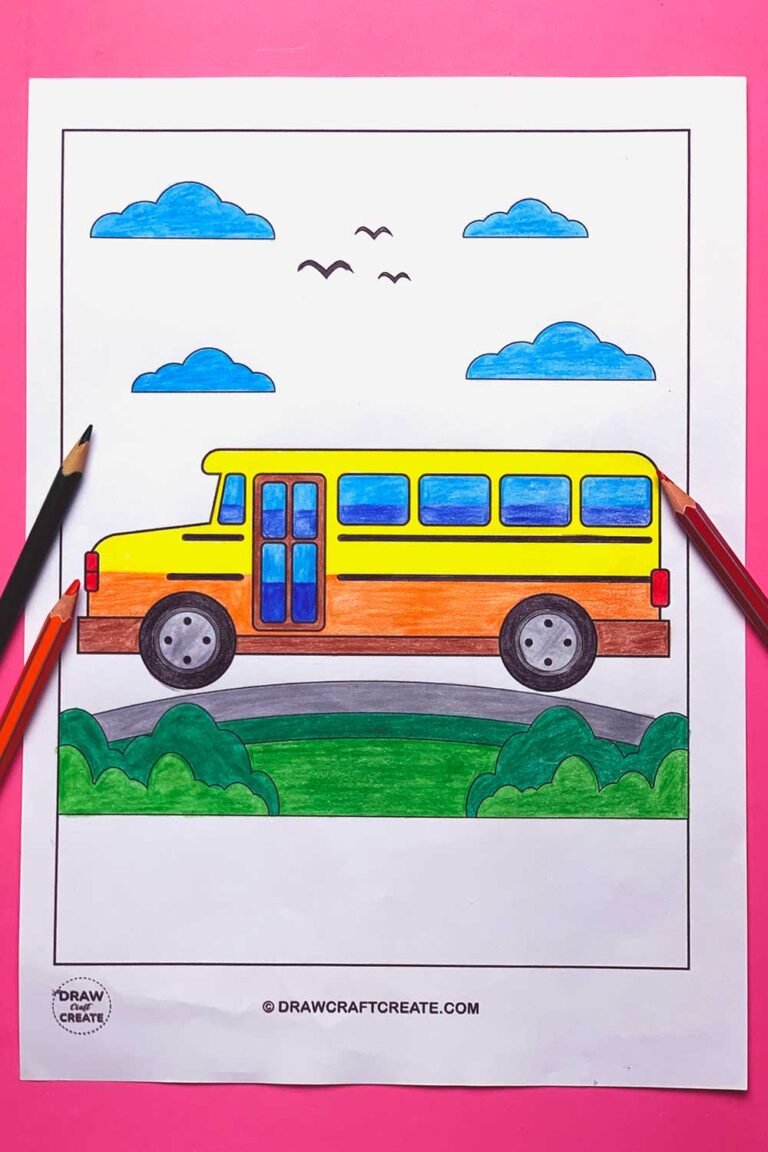 Free Back To School Coloring Pages Printable - Draw Craft Create