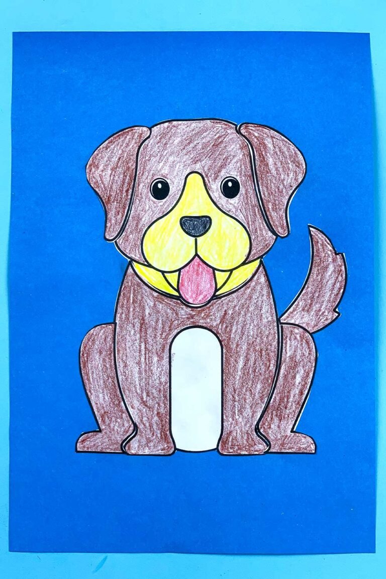 Free Printable Build A Dog Craft - Draw Craft Create