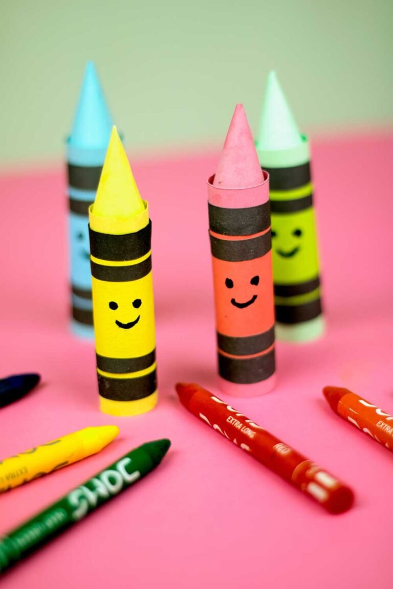 DIY Paper Crayon Crafts For Kids - Draw Craft Create