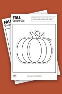 Free Printable Fall Scissor Skills - Draw Craft Create