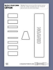 Free Printable Build A Crayon Craft - Draw Craft Create