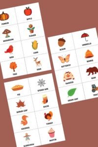 Free Printable Fall Bingo Cards - Draw Craft Create
