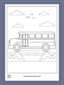 Free Back To School Coloring Pages Printable - Draw Craft Create