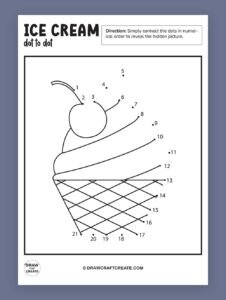 11 Free Printable Ice Cream Activities For Kids - Draw Craft Create