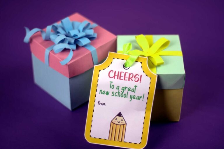 Free Printable Back To School Gift Tags - Draw Craft Create