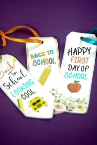Free Printable Back To School Bookmarks - Draw Craft Create