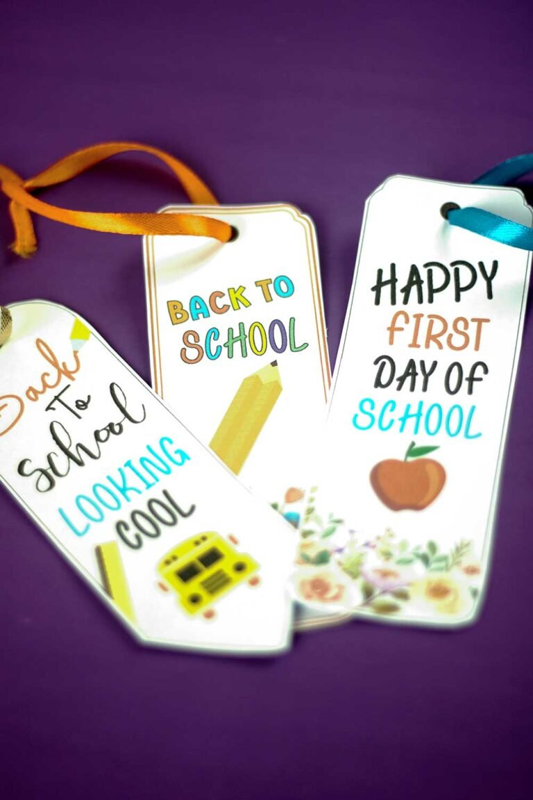 Free Printable Back To School Bookmarks - Draw Craft Create