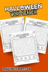 Free Printable Halloween Word Search - Draw Craft Create