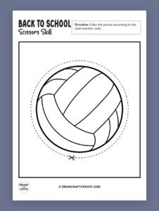 Free Back To School Scissor Skills Printable - Draw Craft Create