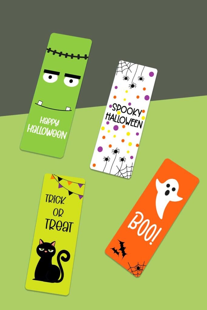Free Printable Halloween Bookmarks - Draw Craft Create
