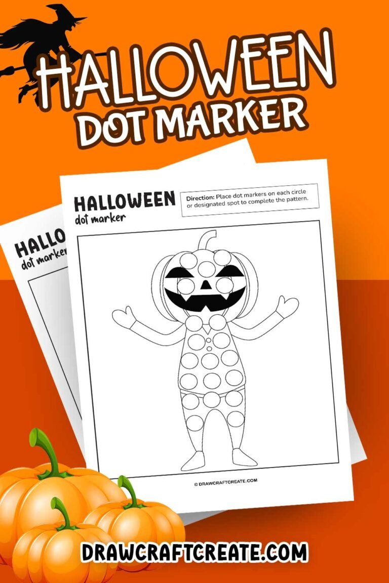 Free Printable Halloween Dot Marker - Draw Craft Create