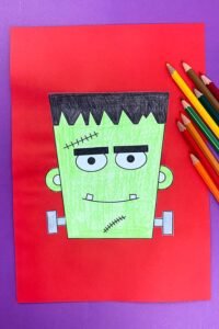 Free Printable Build A Frankenstein Craft - Draw Craft Create