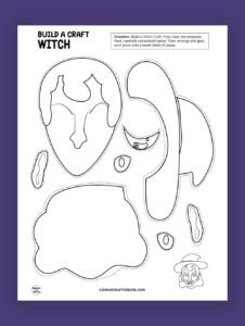 Free Printable Build A Witch Craft - Draw Craft Create