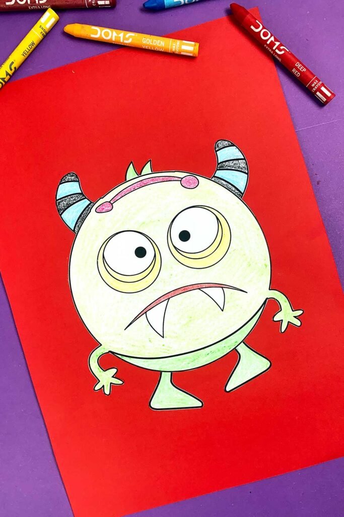 Free Printable Build A Monster Craft - Draw Craft Create