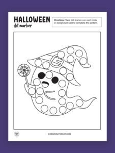 Free Printable Halloween Dot Marker - Draw Craft Create