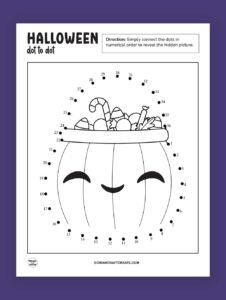 Free Printable Halloween Dot To Dot - Draw Craft Create