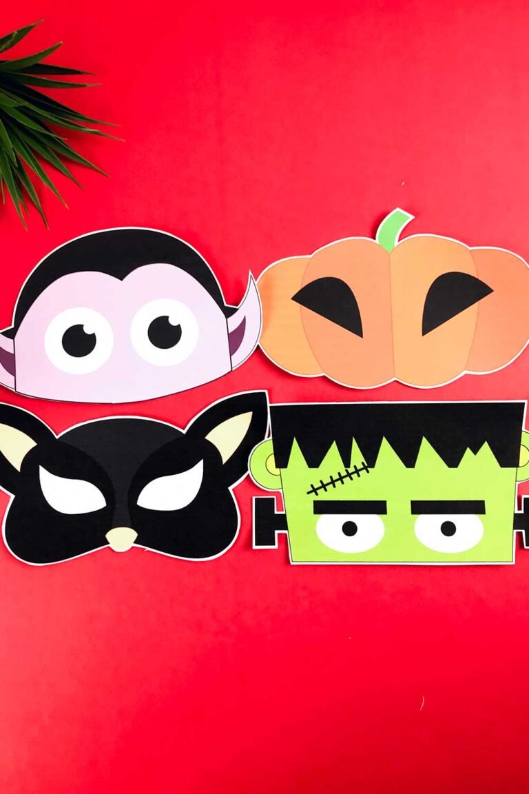 Free Printable Halloween Masks For Kids - Draw Craft Create