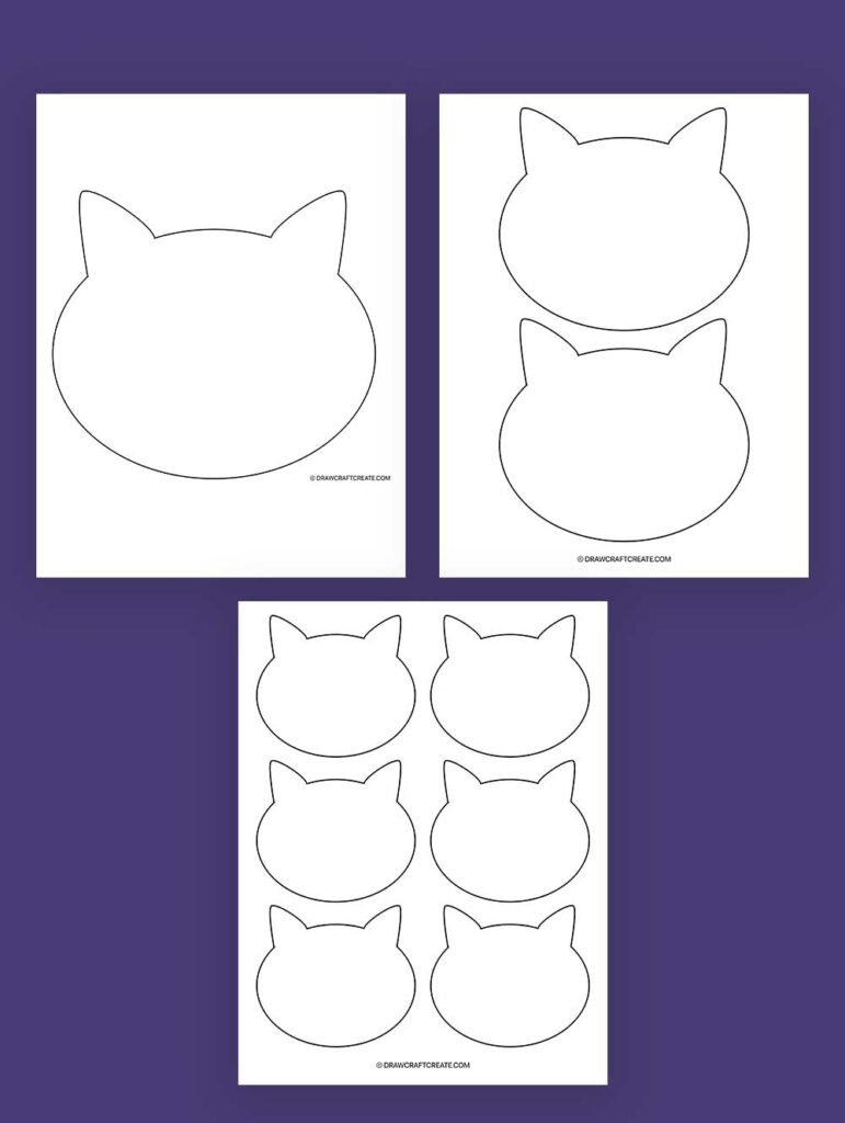 Free Printable Cat Template - Draw Craft Create