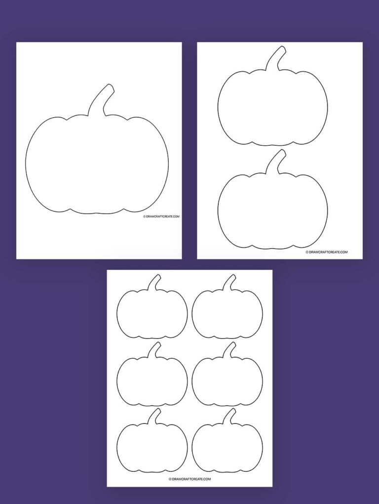 Free Printable Pumpkin Template - Draw Craft Create