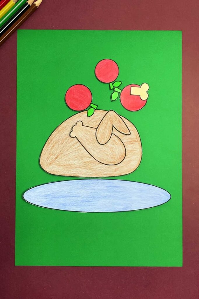 Free Printable Build A Roast Turkey - Draw Craft Create