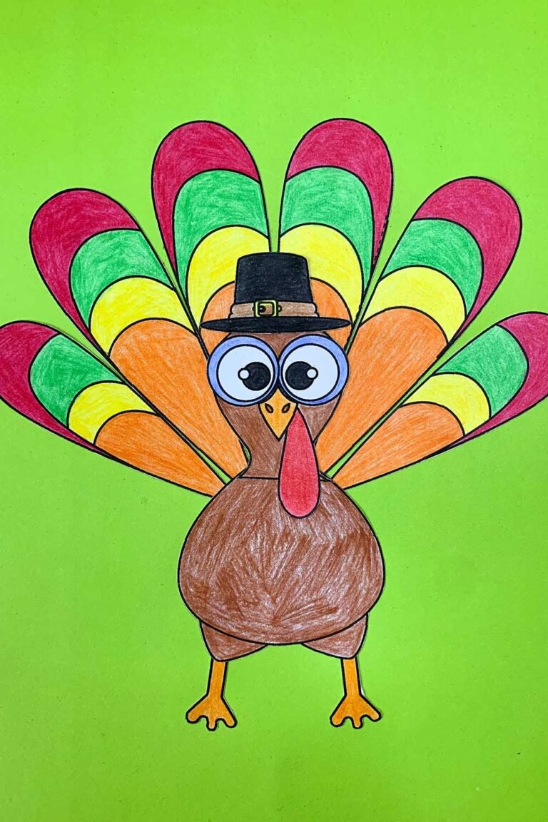 Free Printable Build A Turkey - Draw Craft Create