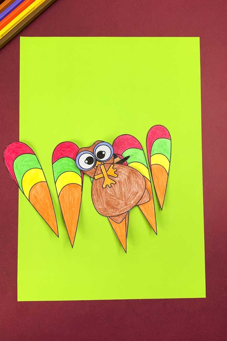 Free Printable Build A Turkey - Draw Craft Create