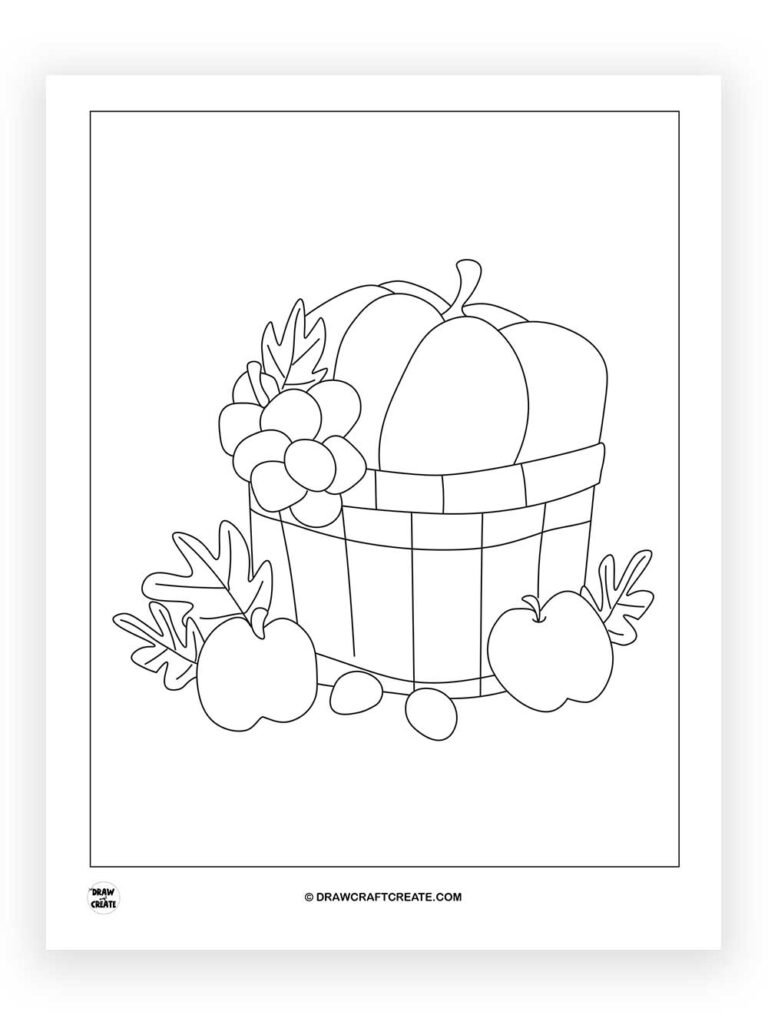 Free Printable Thanksgiving Coloring Pages - Draw Craft Create