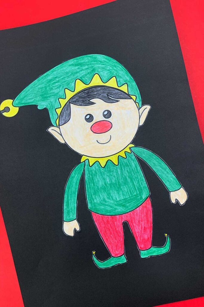Free Printable Build a ELF Craft - Draw Craft Create