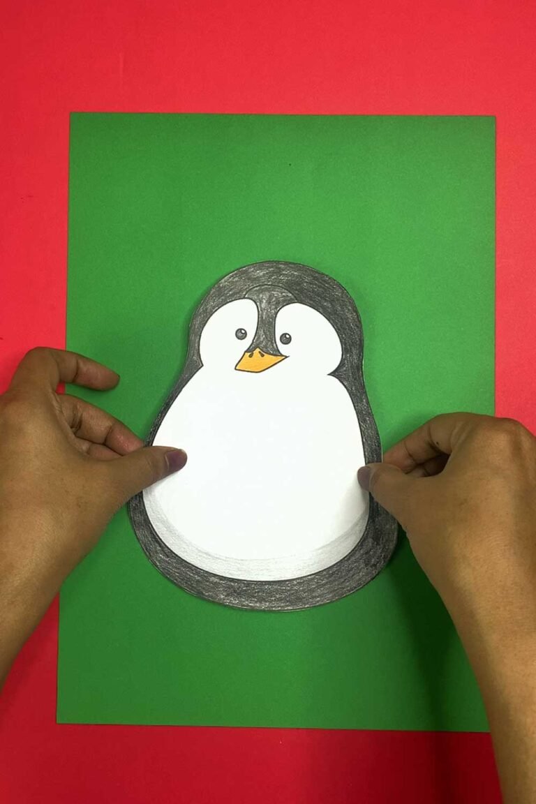 Free Printable Build a Penguin Craft - Draw Craft Create