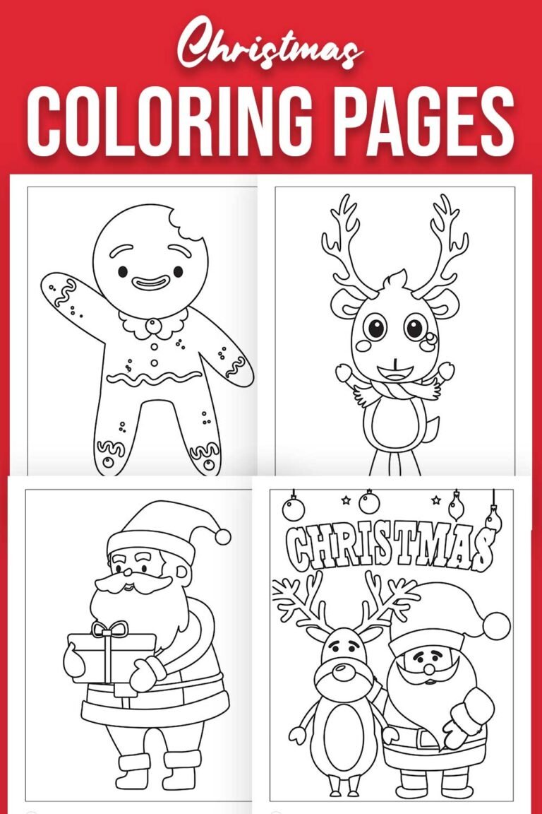 Free Printable Christmas Coloring Pages - Draw Craft Create