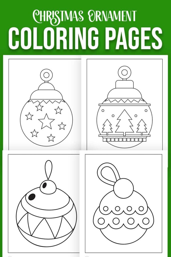 Free Printable Christmas Ornament Coloring Pages - Draw Craft Create