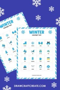Free Printable Winter Scavenger Hunt Game - Draw Craft Create