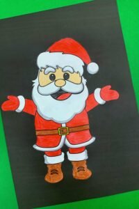 Free Printable Build a Santa Craft - Draw Craft Create