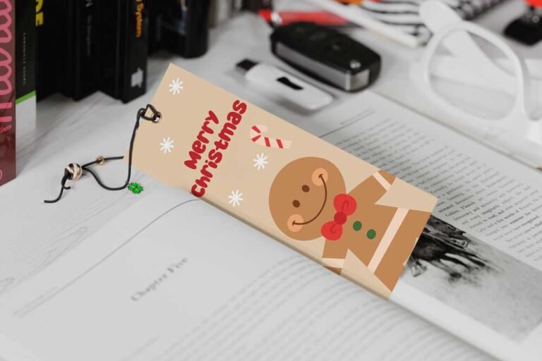 Free Printable Christmas Bookmarks - Draw Craft Create