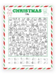Free Printable Christmas I Spy - Draw Craft Create