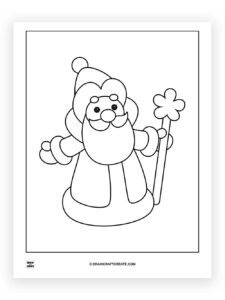 Free Printable Santa Claus Coloring Pages - Draw Craft Create