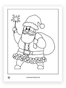 Free Printable Santa Claus Coloring Pages - Draw Craft Create