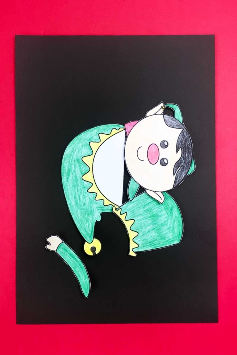 Free Printable Build a ELF Craft - Draw Craft Create