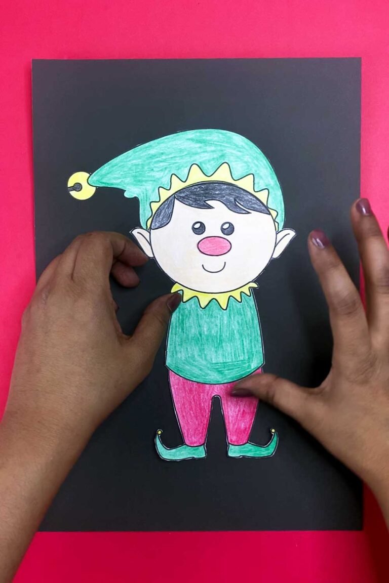 Free Printable Build a ELF Craft - Draw Craft Create
