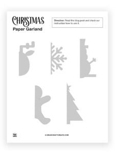 10 Free Christmas Paper Chains Printable - Draw Craft Create