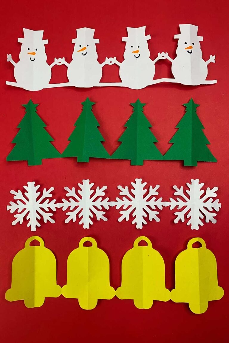10 Free Christmas Paper Chains Printable - Draw Craft Create