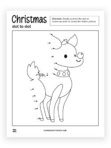 Free Printable Christmas Dot To Dot - Draw Craft Create