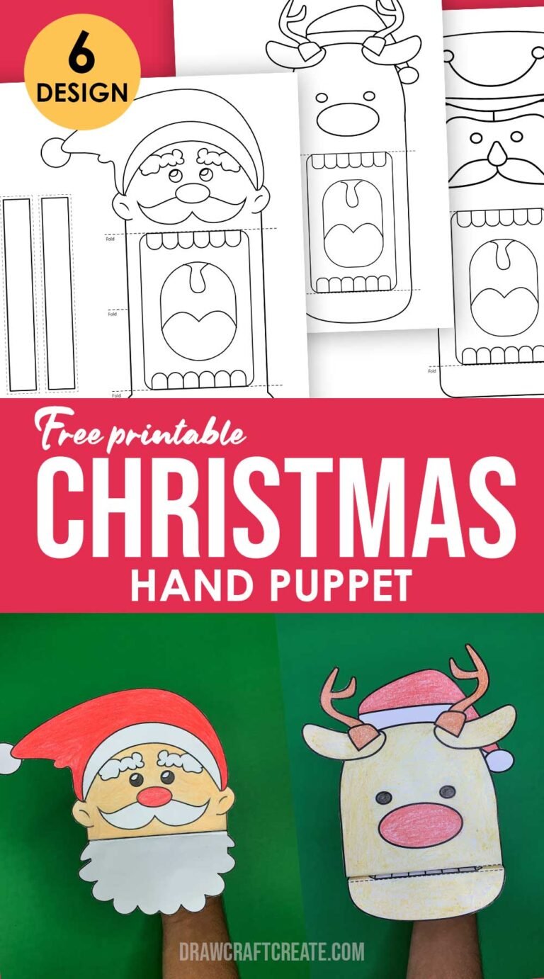 Free Printable Christmas Puppets - Santa, Reindeer, Elf, Snowman ...
