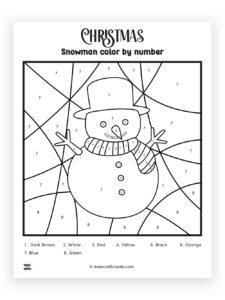 Free Printable Christmas Color By Number Coloring Pages - Draw Craft Create